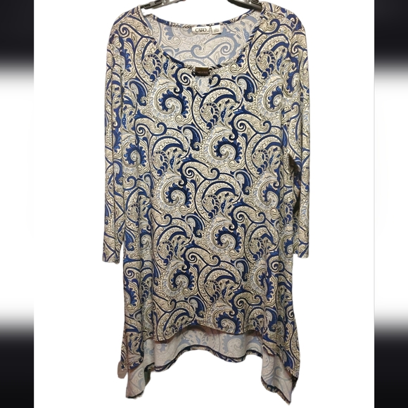 Cato | Tops | Cato Paisley Large Blouse Top | Poshmark